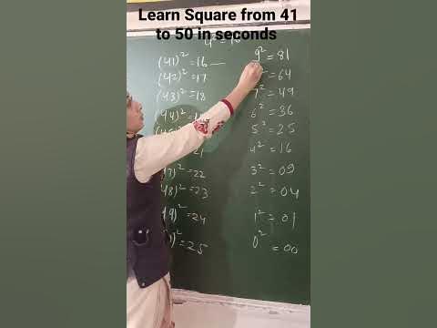 learn Square from 41 to 50...#education #ytshorts #viral #teaching # ...