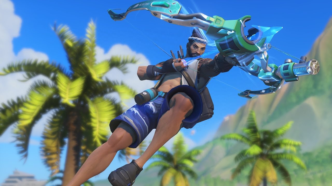 Wave Hanzo skin │Overwatch Summer Games 2019 - YouTube