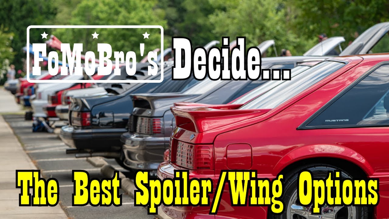 Fox Body Mustang Spoiler / Wing Options (factory and aftermarket ...