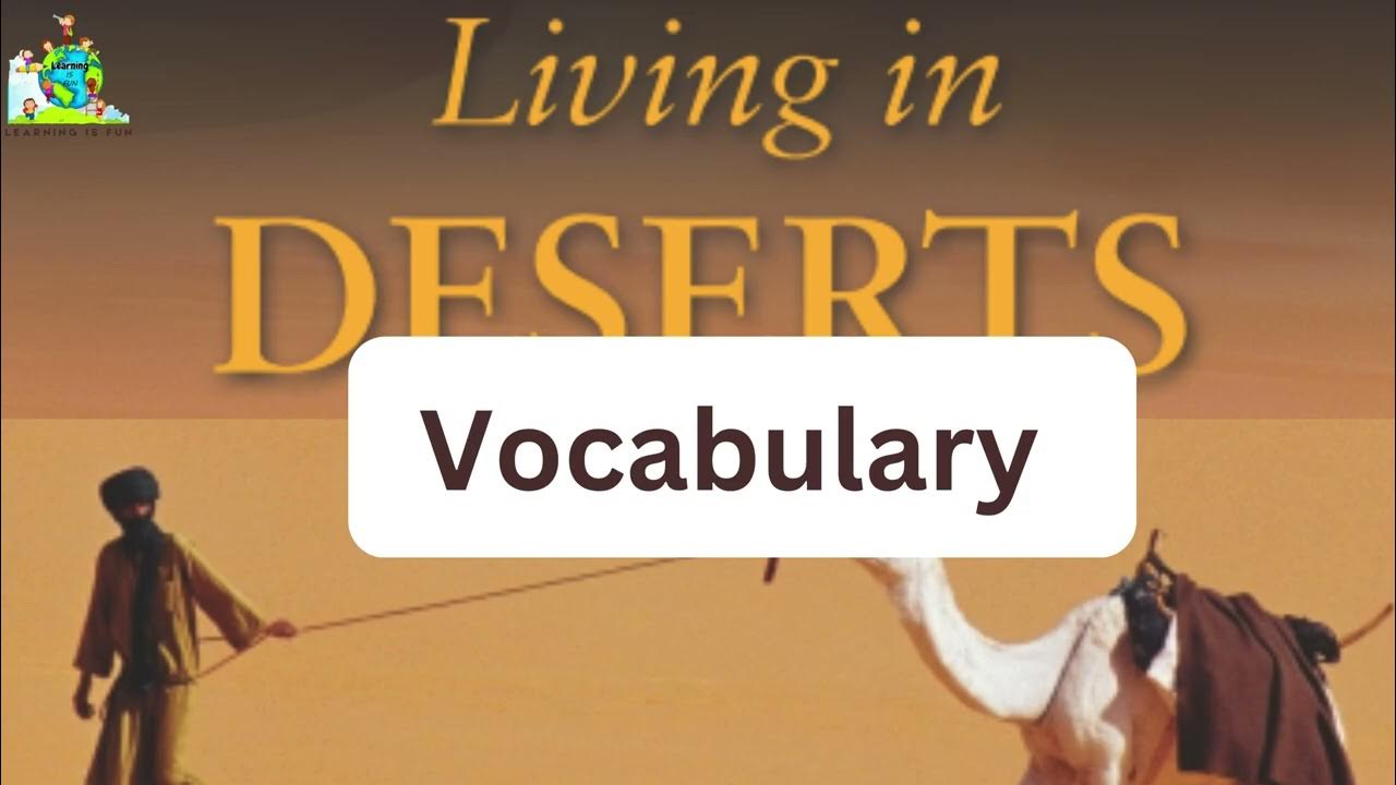 Living in Desert vocabulary / U1 L4 /myView Literacy/ grade3 - YouTube