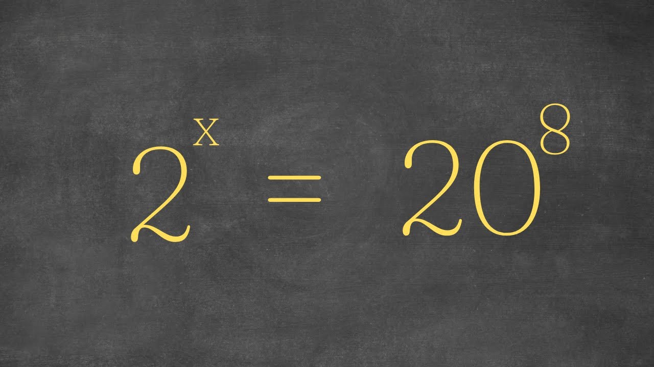 A Simple Problem Thats Not So Simple | A Beautiful Exponential Problem ...