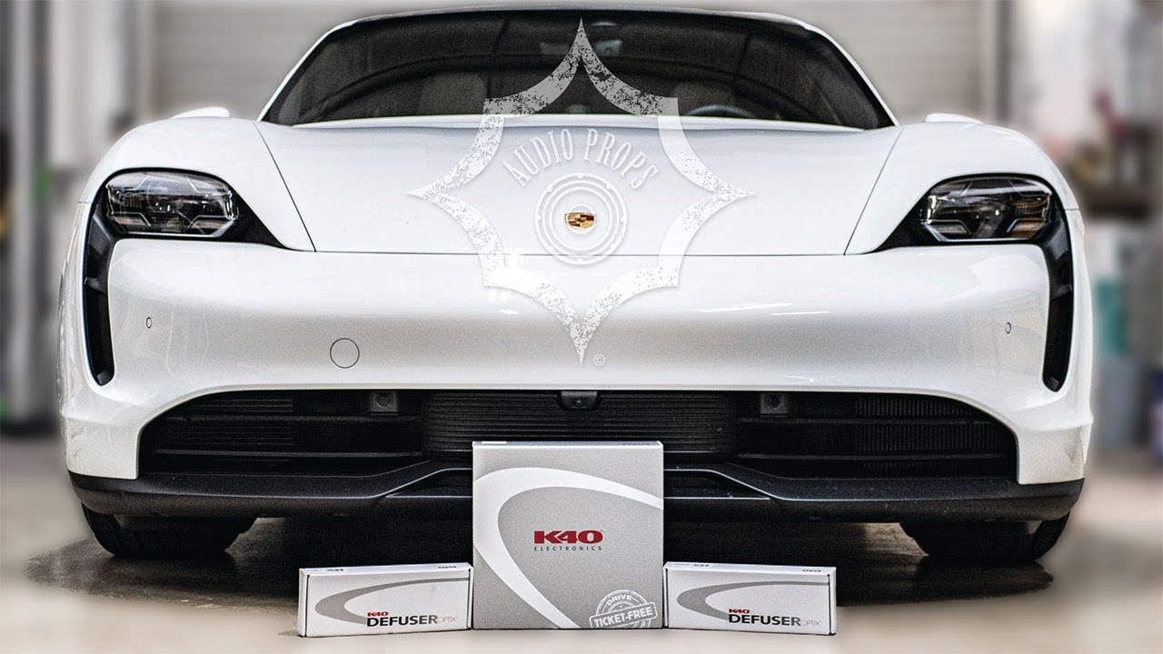 K40 Radar detector installed in 2021 Porsche Taycan - YouTube