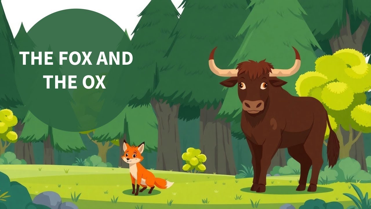 The Fox and the Ox : A Lesson in Patience | Animation for kids #fable # ...