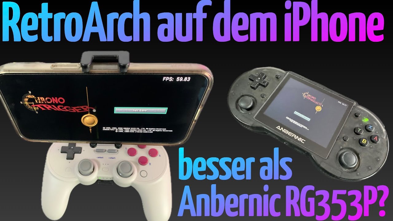 RetroArch für iOS / iPhone, Vergleich mit Anbernic RG353P, Installation ...