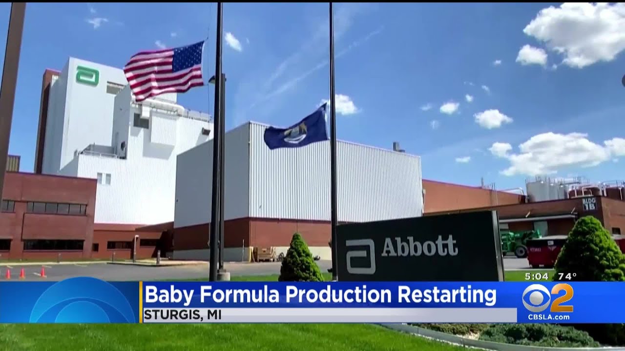 Baby formula shortage: factory linked to contamination reopens - YouTube