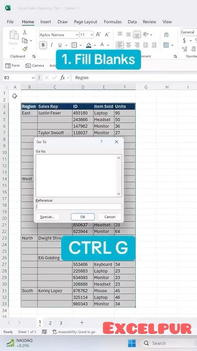 Excel Find & Replace Trick! 🔍 Fill Blanks & Fix Errors in Seconds! - YouTube