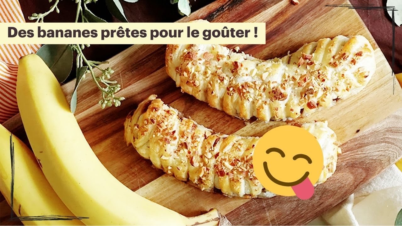 Bananes feuilletées à la pâte à tartiner - YouTube