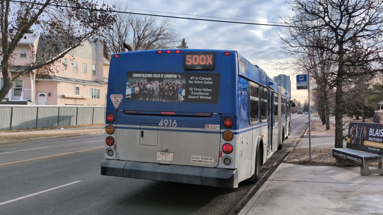 ETS Bus 2011 New Flyer D60LFR #4916 On 500X Meadows Express - YouTube