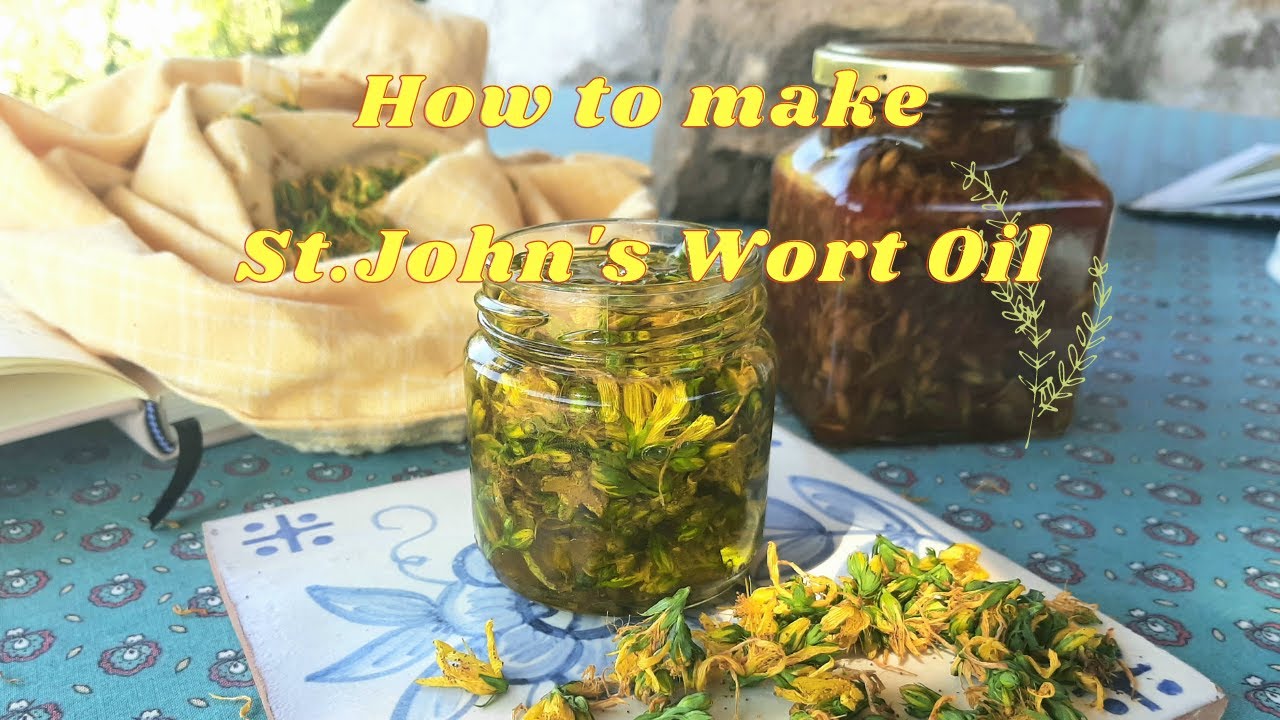 How to make St.John's Wort - Hypericum oil - SUPER EASY - YouTube