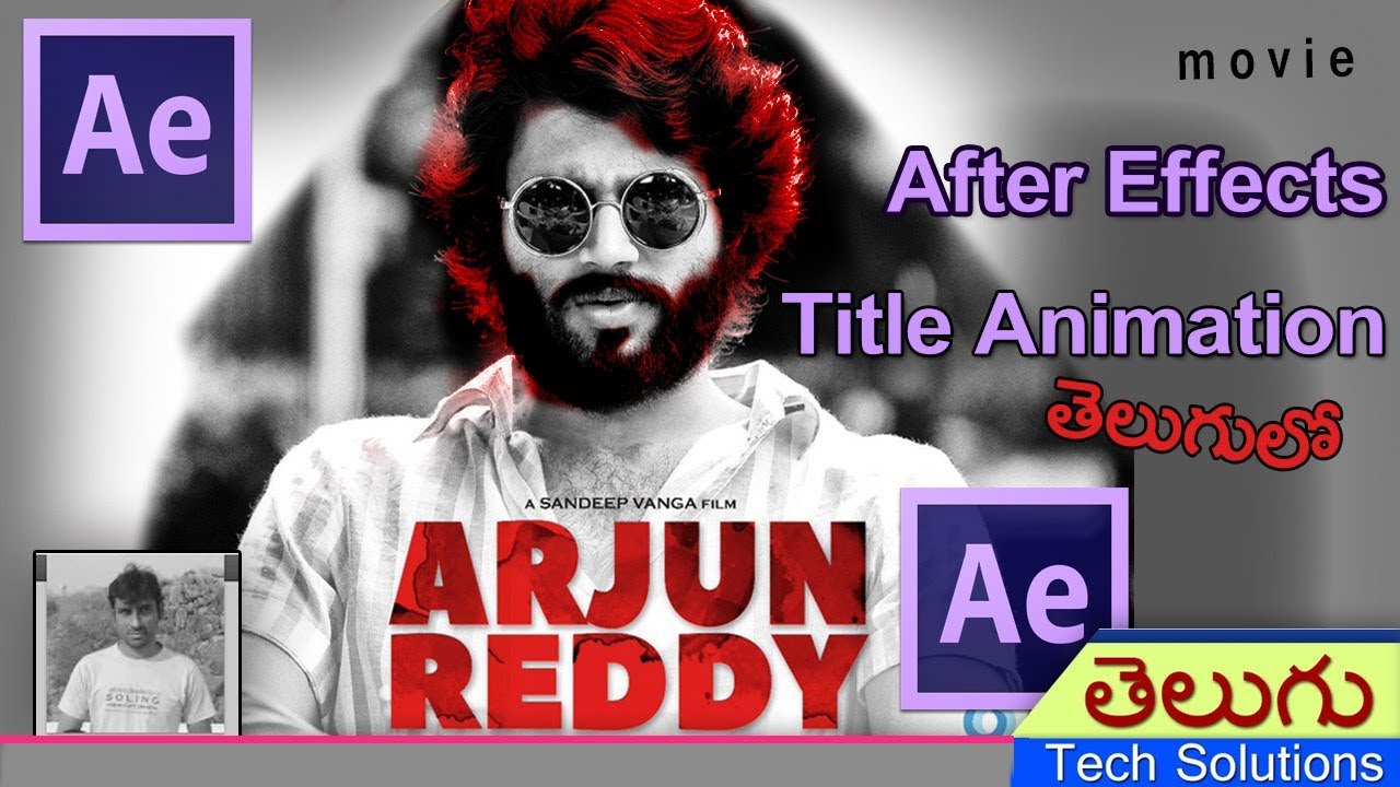 ARJUN REDDY Movie Title Animation in After Effects telugu | అర్జున్ ...
