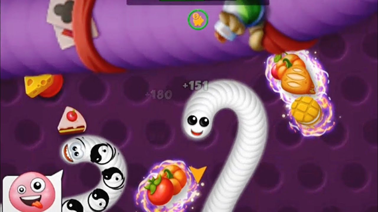 Worms Zone.IO With Background Music (slither.io) gameplay @Horrorspace ...