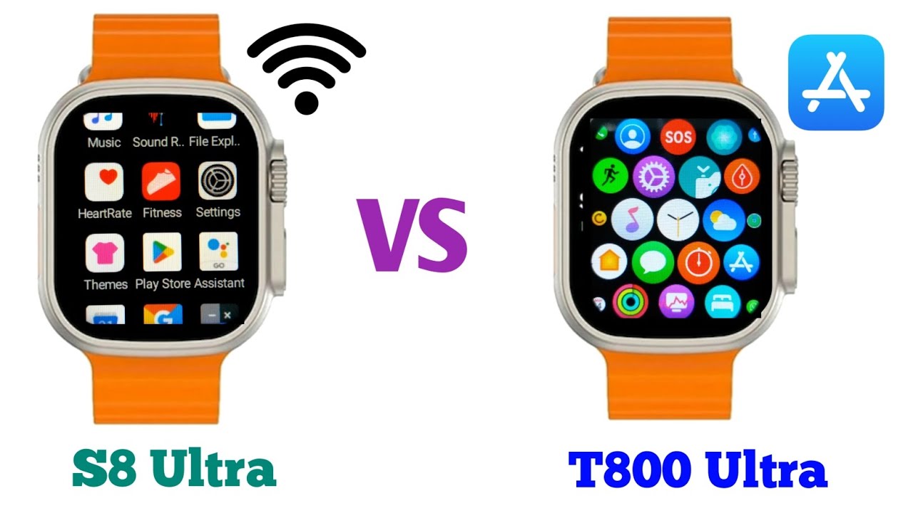 S8 Ultra Vs T800 Ultra Smartwatch | T800 Ultra Vs S8 Ultra 4g ...