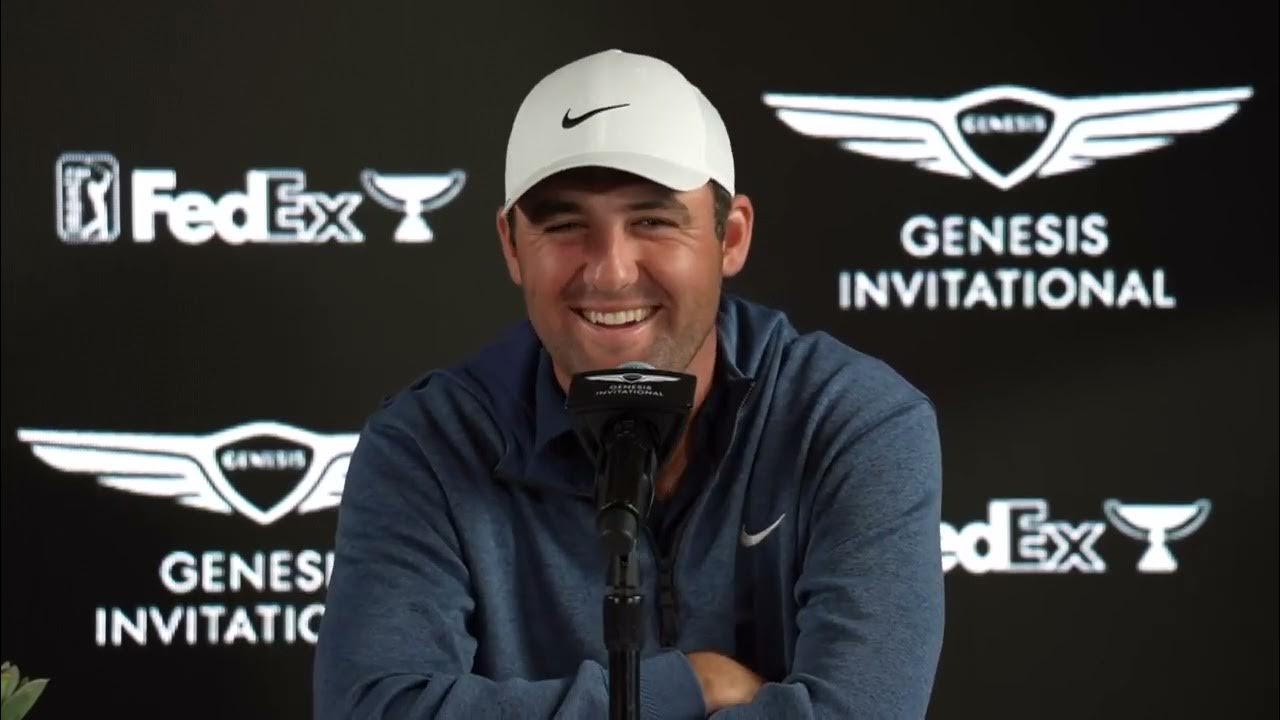 Scottie Scheffler Tuesday Press Conference 2023 The Genesis Invitational © PGA Tour - YouTube