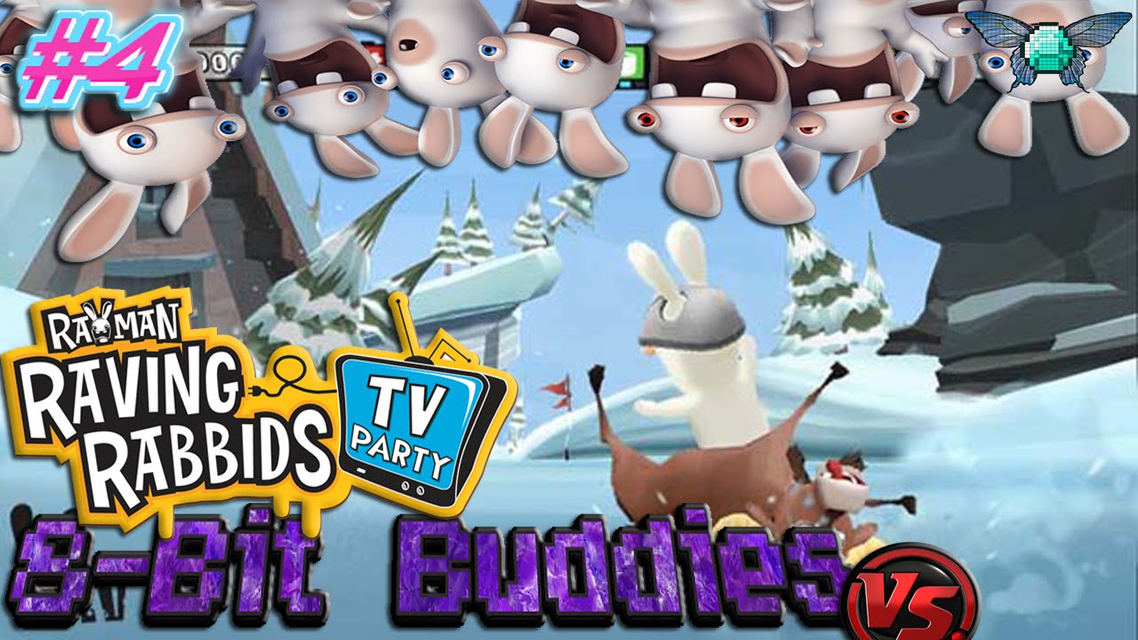 Raging Rabbids TV Party: Yak racing-8-Bit Buddies VS #4 - YouTube
