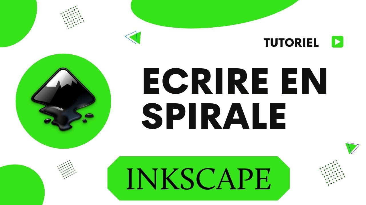 Comment écrire un texte en spirale avec Inkscape - YouTube