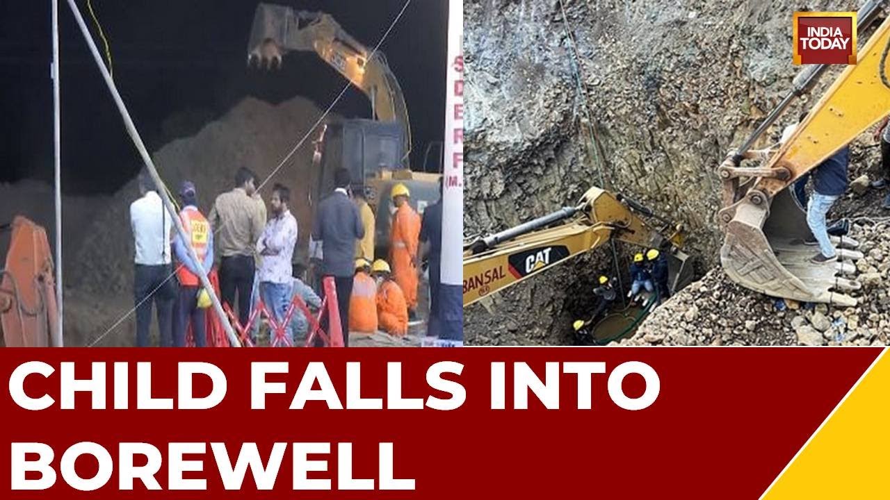 Child Falls Into Borewell In MP's Sehore; Rescue Ops Underway - YouTube