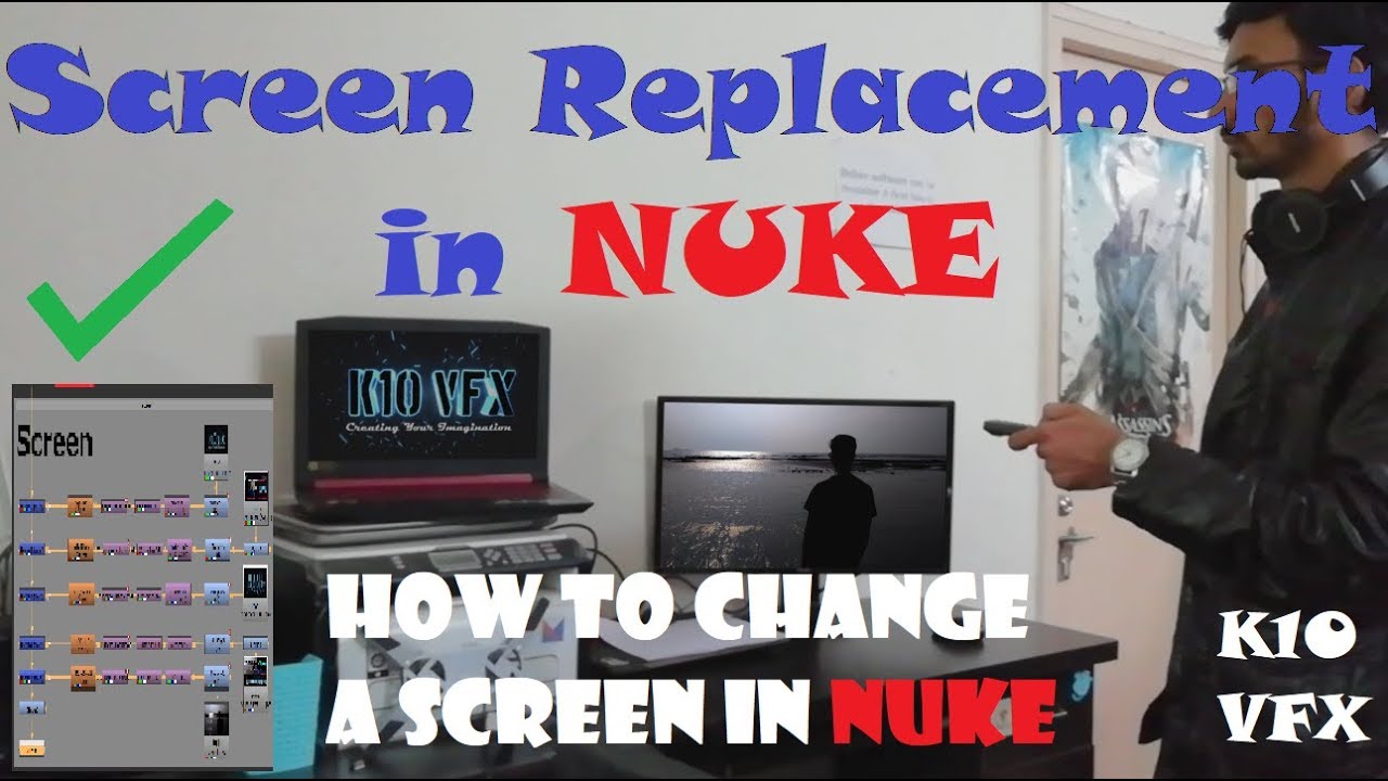 Screen Replacement in NUKE by 'K10Vfx' - YouTube