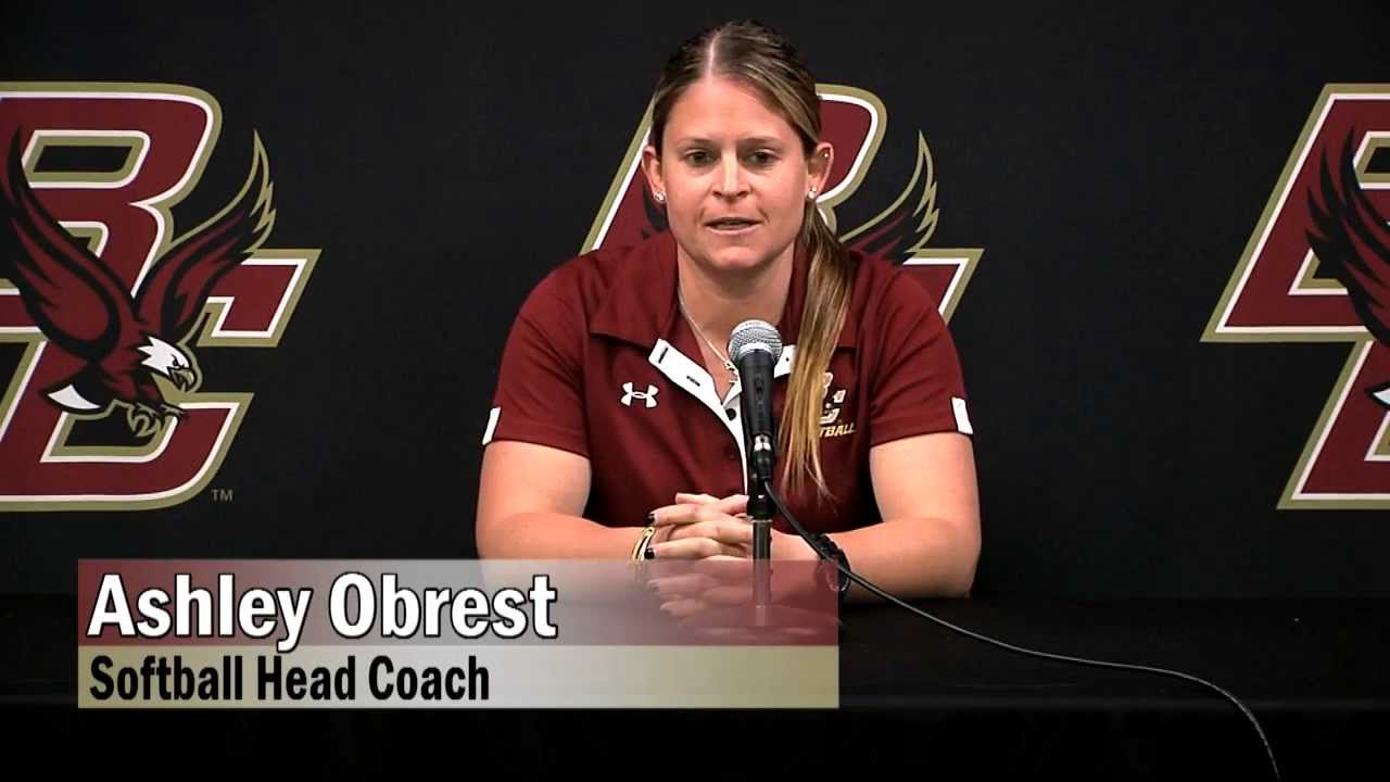 Ashley Obrest BC Softball 2.25.14 - YouTube