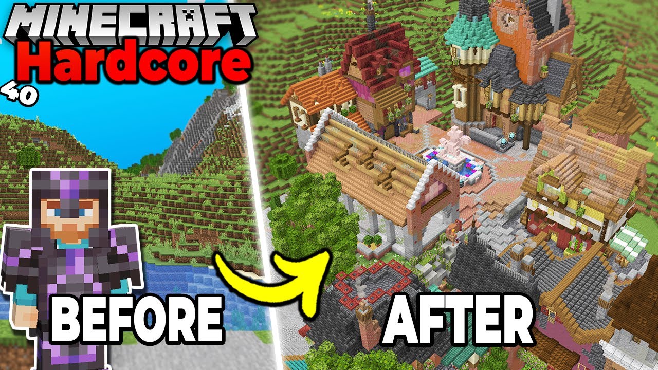 I Spent 150 DAYS BUILDING a CITY in Hardcore Minecraft 1.20 Survival ...