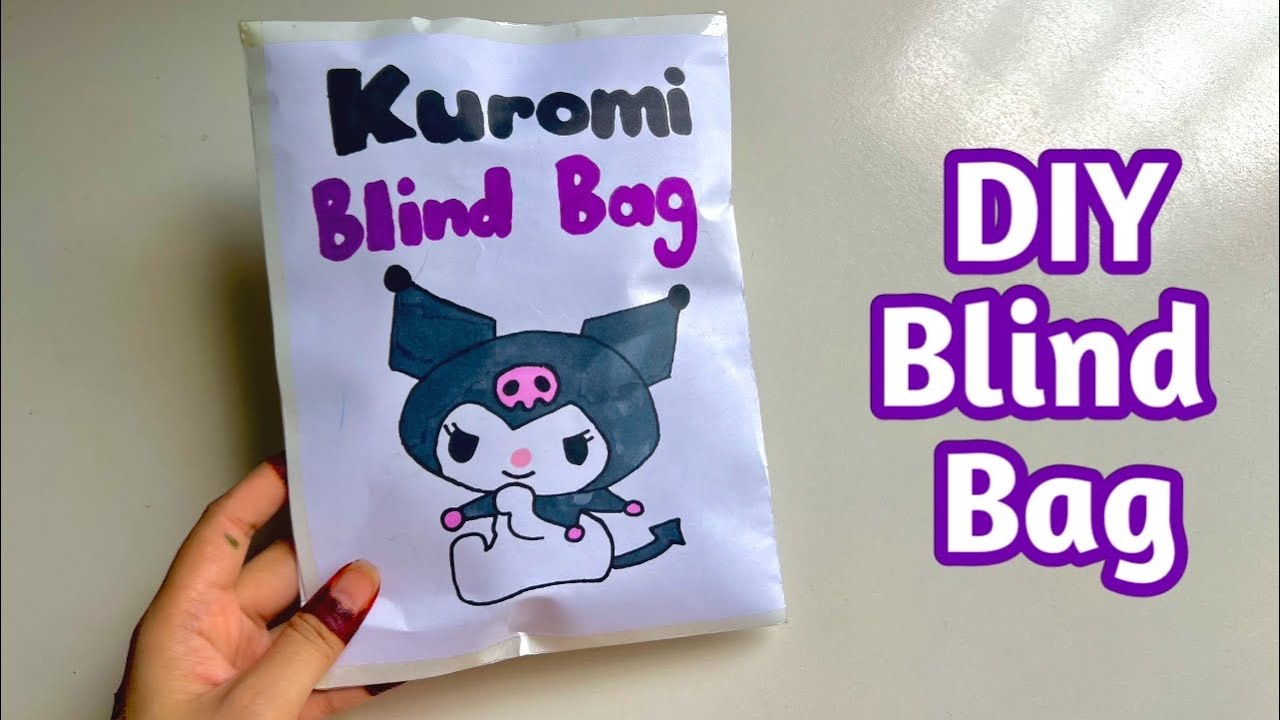 💜Paper diy💜 KUROMI Bling Bag Tutorial / DIY Kuromi Blind bag ...
