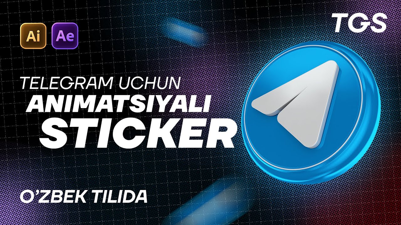 Telegram uchun STICKER, animatsiyali | After Effect va Illustrator ...