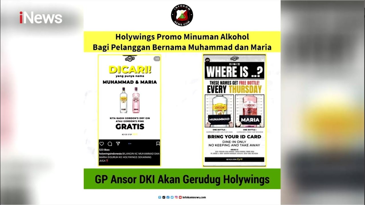Holywings Minta Maaf usai Geger Promo Miras untuk Nama Muhammad-Maria # ...