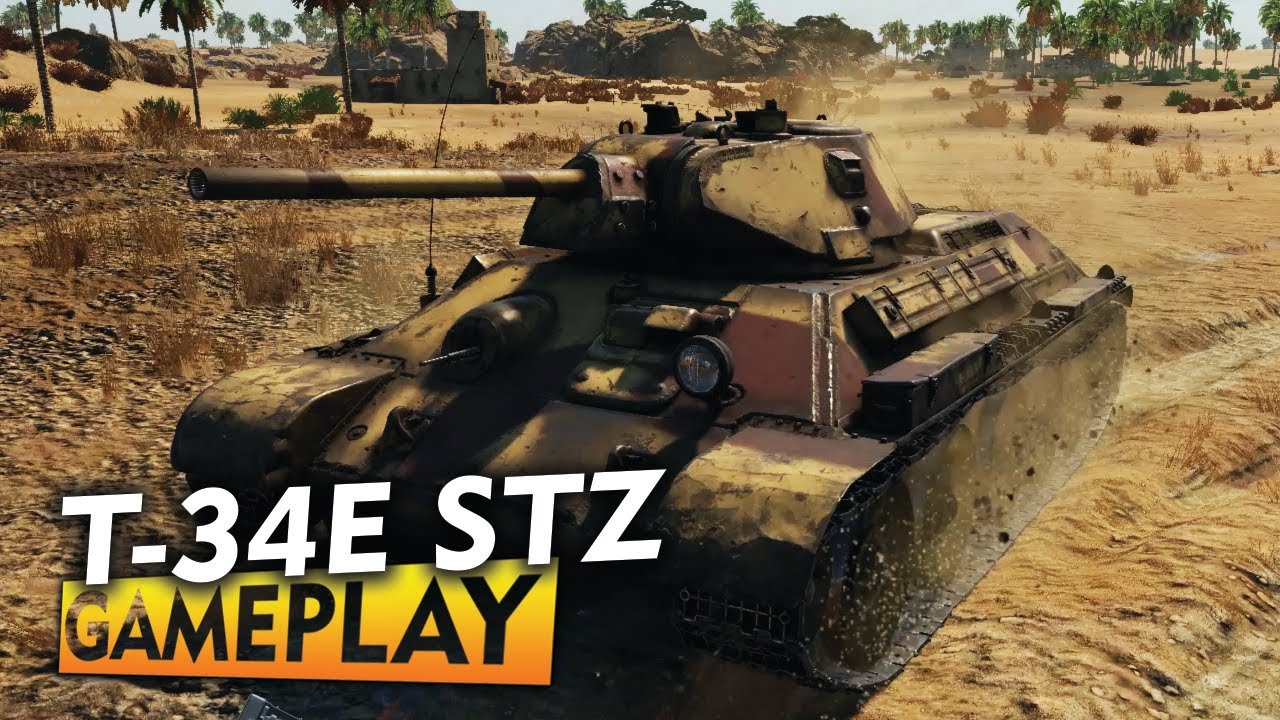 T 34E STZ Soviet Medium Tank Gameplay War Thunder No Commentary - YouTube