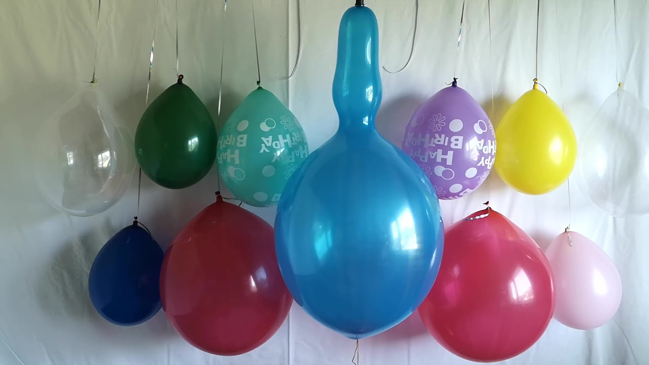Pump to Pop Balloon 18 Inch Punchball Blue by Cattex - YouTube