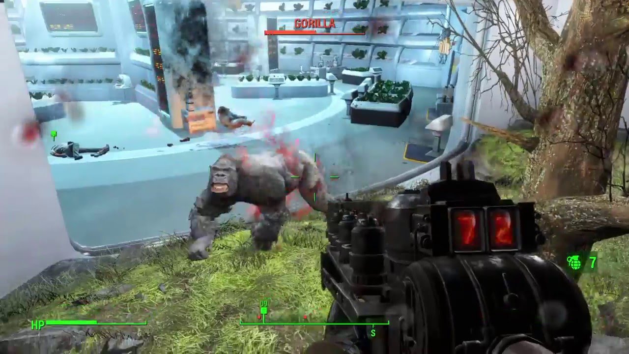 Fallout 4 check out this gorilla synth !!!! - YouTube