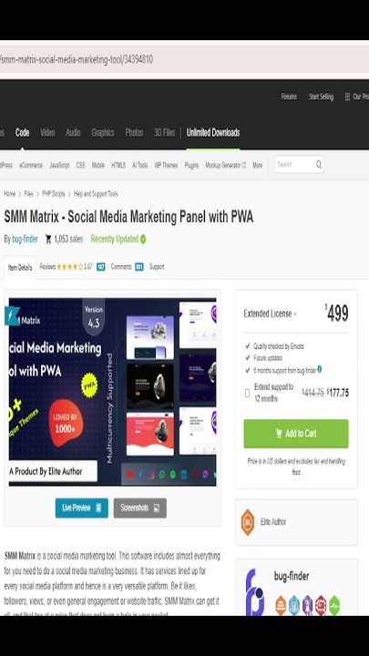 SMM Matrix Social Media Marketing Panel with PWA #codecanyon #roblox #trending #howto # ...