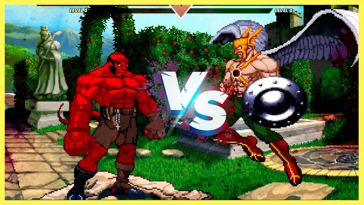 Hellboy Vs Hawkman | MUGEN MONSTER CLASH - YouTube