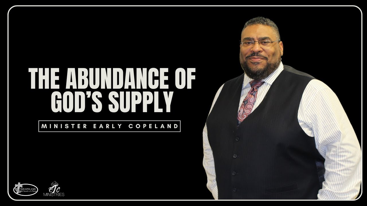 The Abundance of God’s Supply | Minister Early Copeland - YouTube