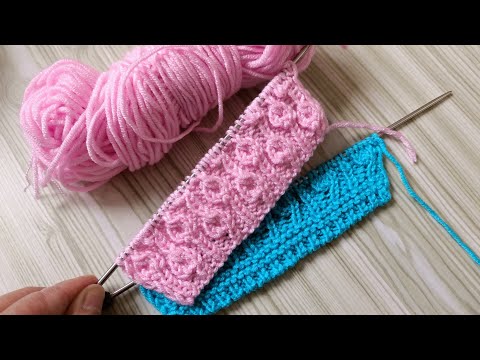 iki şiş kolay yelek modeli ✅su damlası örgü modeli ✅ #knitting #diy
