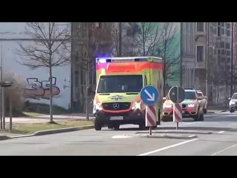 🚨[Hornwechsel] RTW 1 & NEF 1 RA Greiz GmbH auf einsatzfahrt - YouTube