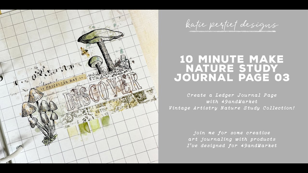 10 Minute Make : Nature Study Journal Page 03 - YouTube