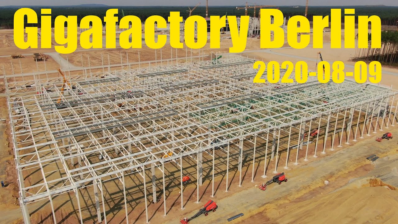 Giga Berlin | 2020-08-09 | Roof structures - YouTube