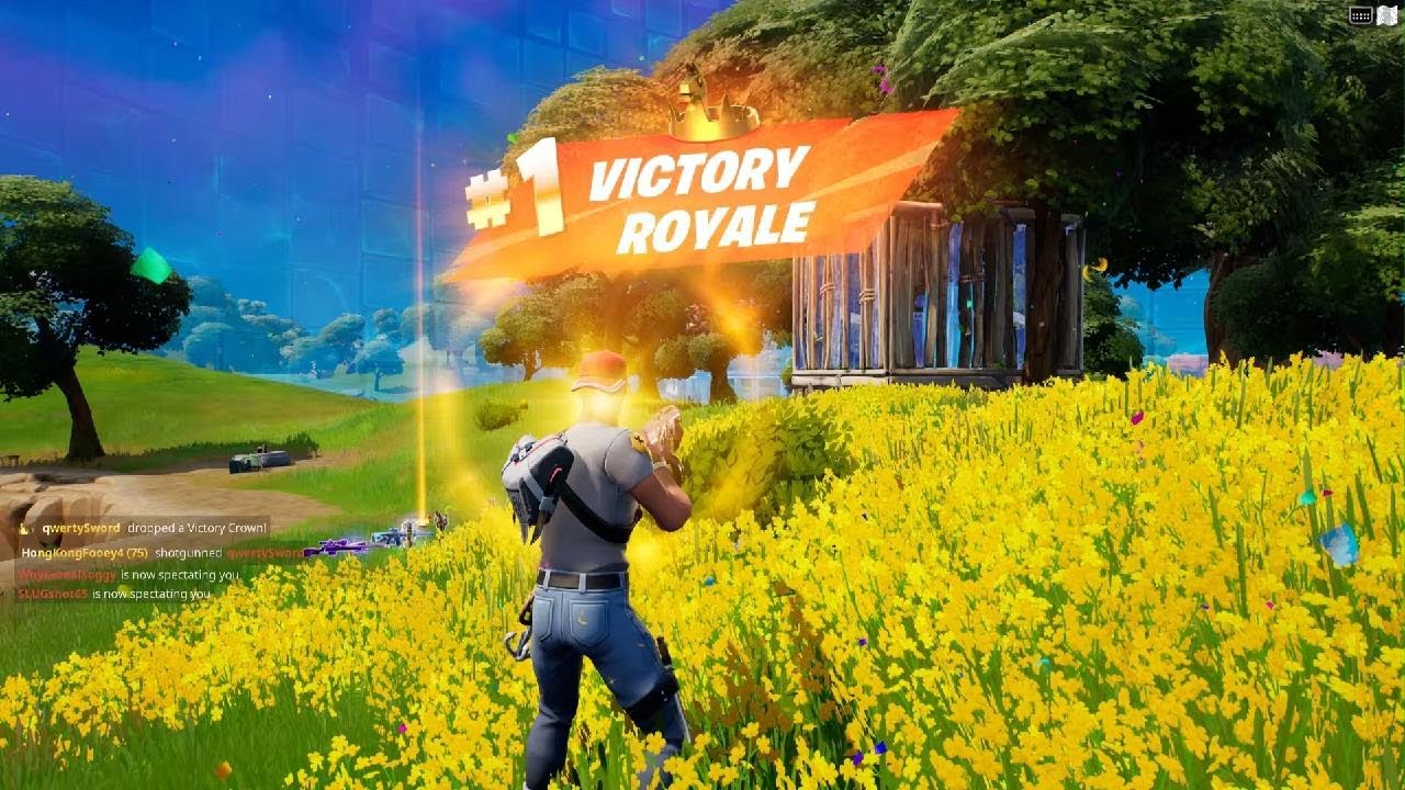 Fortnite - Victory Royal with a Crown - YouTube