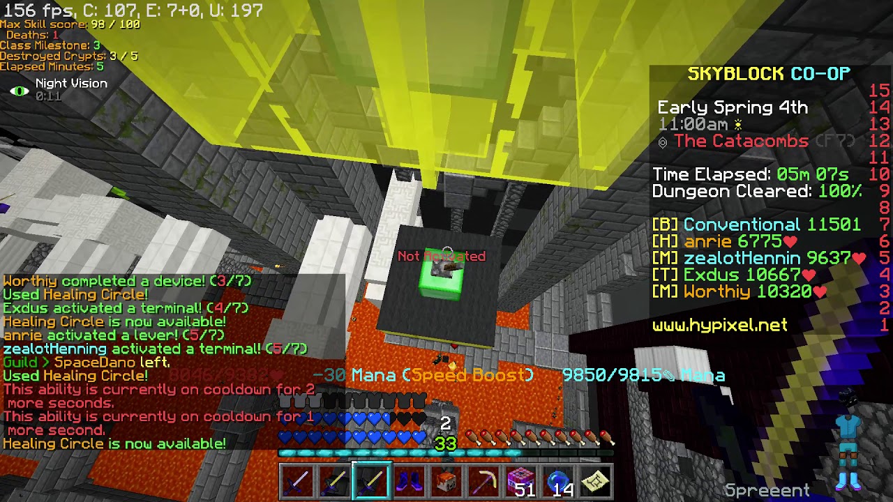 Healer 35 in Hypixel Skyblock - YouTube