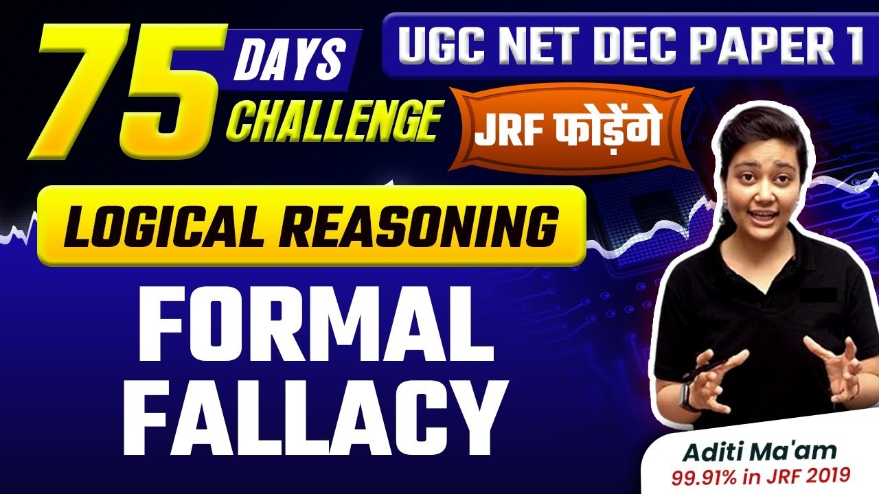 Ugc Net Dec 2023 Formal Fallacies Ugc Net Paper 1 Logical Reasoning Jrfadda Youtube
