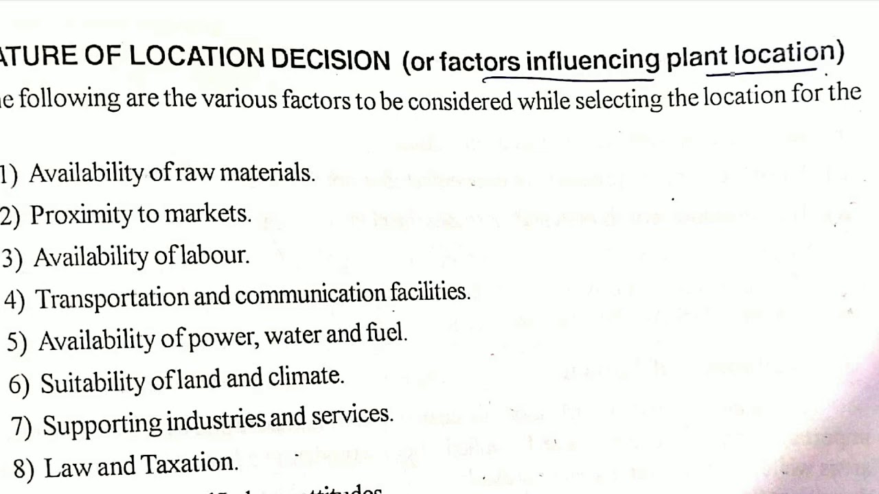 OM Factors Influencing Plant Location YouTube om-factors-influencing-plant-location-youtube
