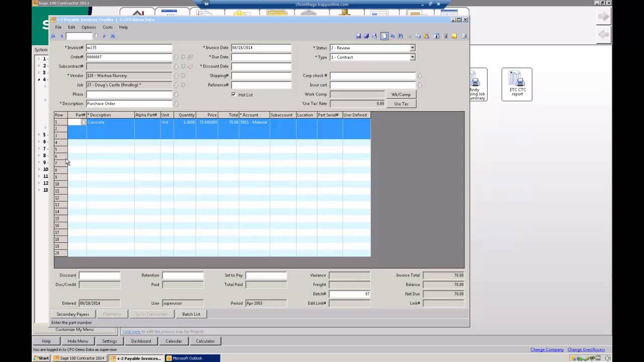 Accounting Screen Shots and menu items - YouTube