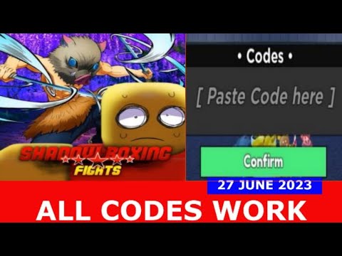 *ALL CODES WORK* [INOSUKE!] Shadow Boxing Fights ROBLOX | June 27, 2023 - YouTube