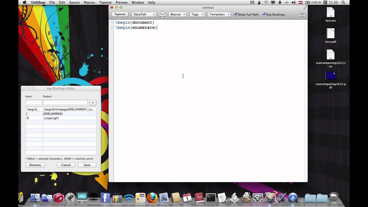 TeX Tutorial 7: Create Key Bindings - YouTube