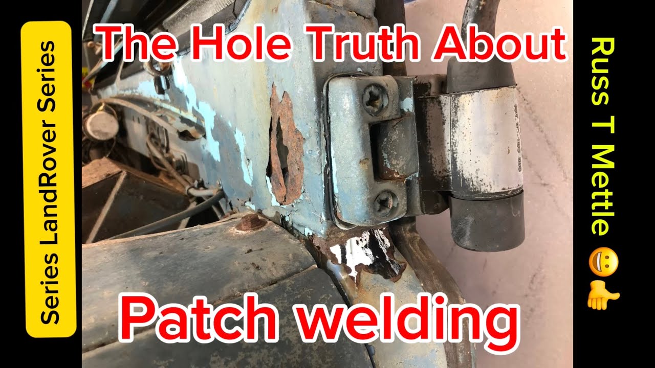 Patch Welding flux core mig on a Land Rover Bulkhead - YouTube