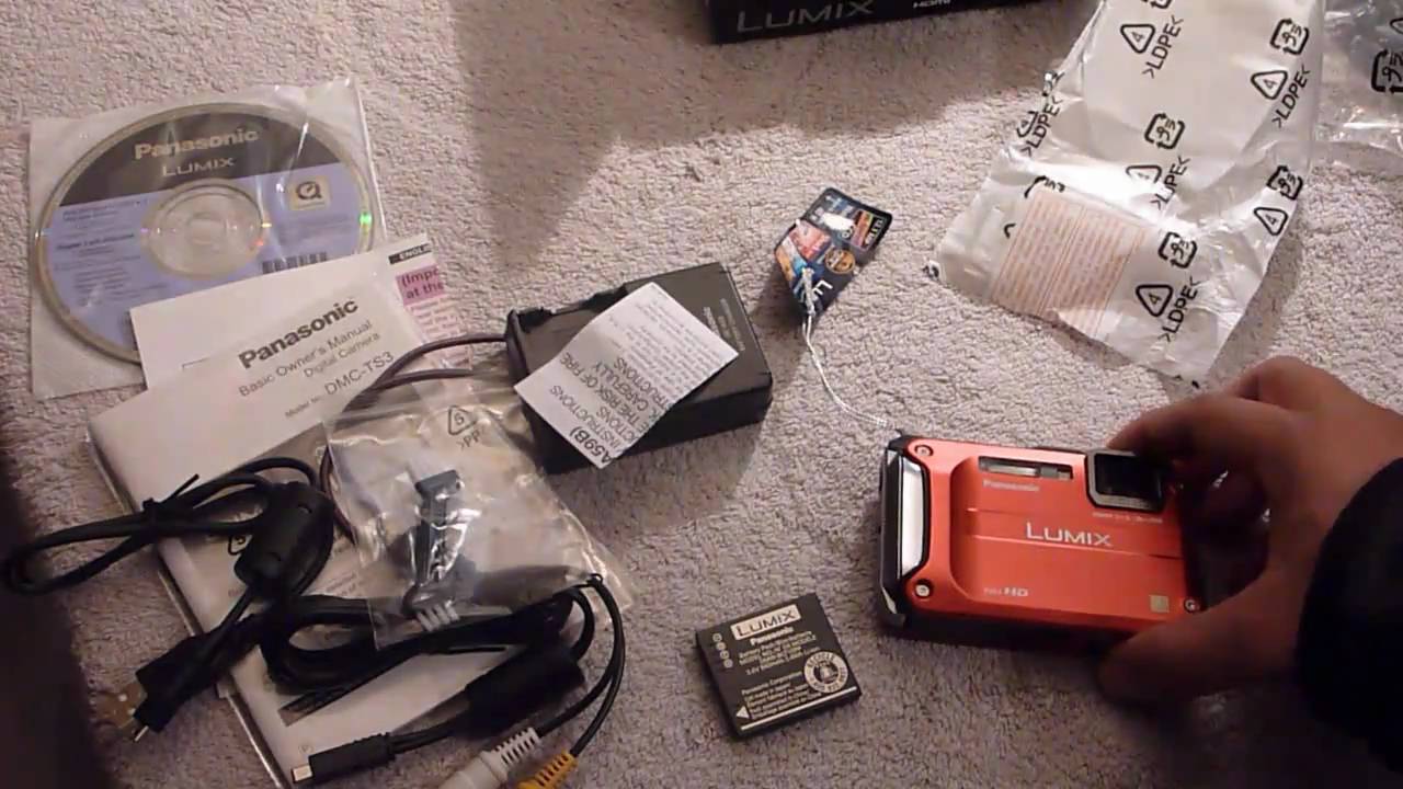 Panasonic Lumix DMC-TS3 (Red) Unboxing - YouTube