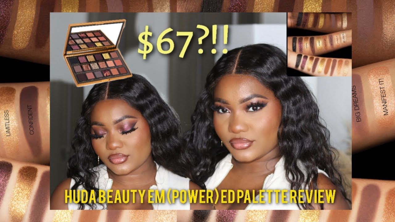NEW! HUDA BEAUTY EM (POWER) ED PALETTE REVIEW! | RAQUELLE LYNNETTE ...
