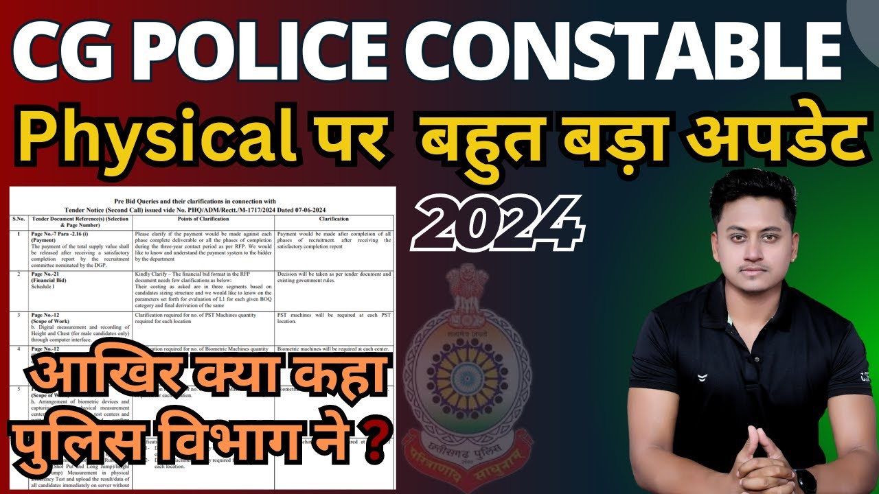 Cg Police Constable Bharti 2024 New Update I cg police update I # ...