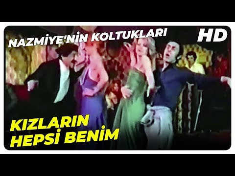 Nazmiye'nin Koltukları - Temel, Kızları Görünce Kendinden Geçiyor! | Aydemir Akbaş Eski Türk Filmi
