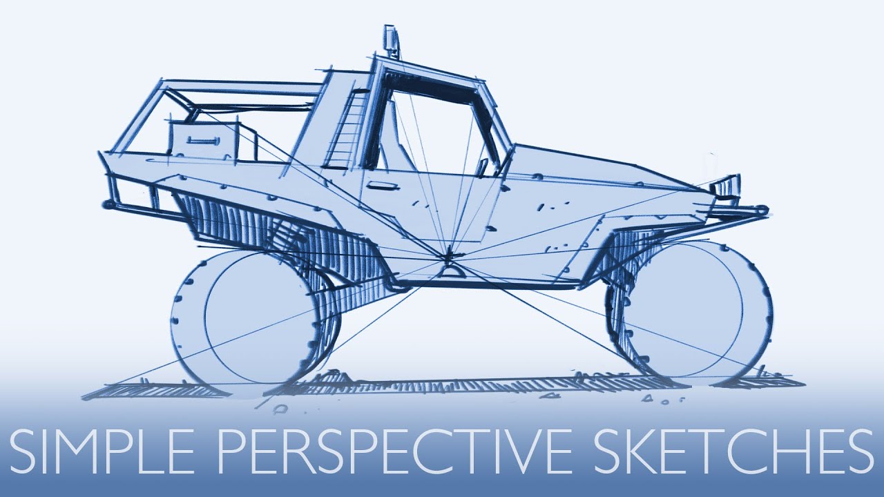 How to add depth to your sketches - basic perspective drawing lesson ...