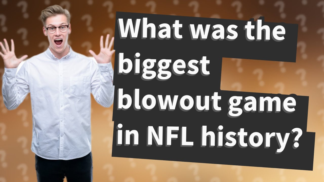 What was the biggest blowout game in NFL history? - YouTube